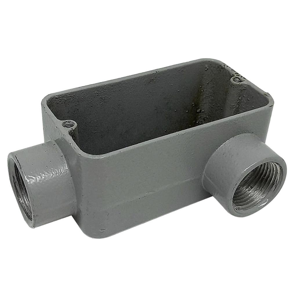 Condulete Tipo Ll Fixo Aluminio 1 Polegada Com Rosca Bsp | Shopee Brasil