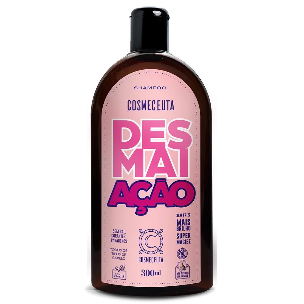 Shampoo Cosmeceuta Desmaiação Alisamento Vegano 300ml | Shopee Brasil