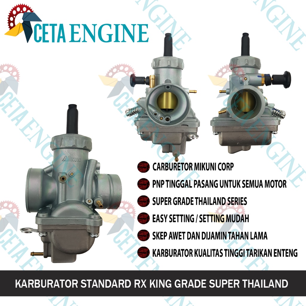 Carburador Padrão RX KING RXK MIKUNI THAILAND Série Pode Ser Usado Para ...