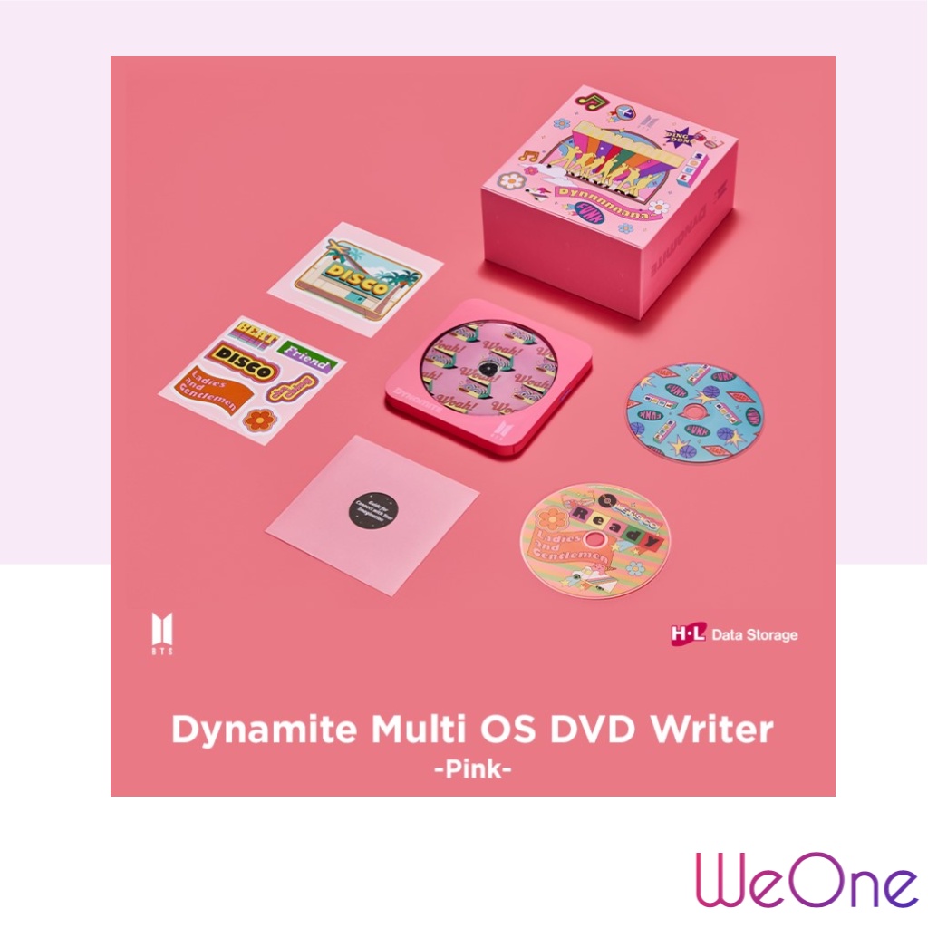 BTS Dynamite Multi OS CD/DVD Gravador PINK-Hitachi LG GPM2V (Fogo ...