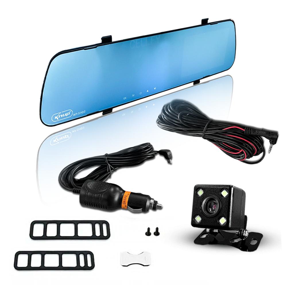 Câmera Espelho Retrovisor para Frente e Trás Ré/Frontal 1080p ...