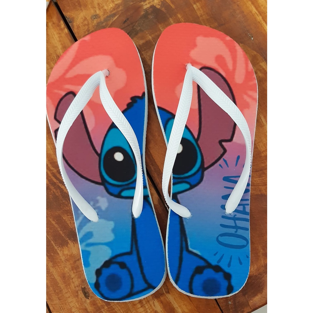Chinelo Personalizado Lilo Stitch/Infantil/Criança/Presente/Promoçao ...