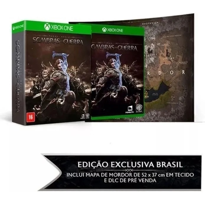Sombras Da Guerra Edição Limitada + Mapa Xbox One Física | Shopee Brasil