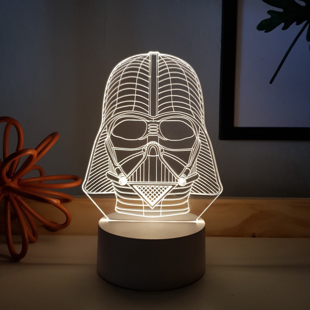 Luminária LED 3D de Mesa / Luz Noturna Presente Criativo / Decoração ...