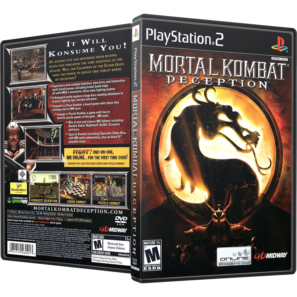 Mortal Kombat - Deception para ps2 | Shopee Brasil