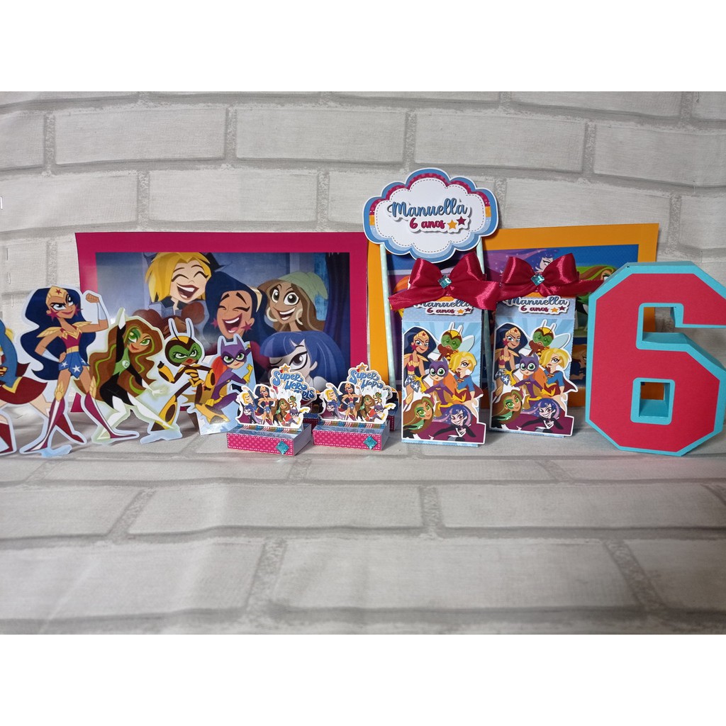 KIT FESTA - Super Hero Girls (LEIA O ANÚNCIO) | Shopee Brasil