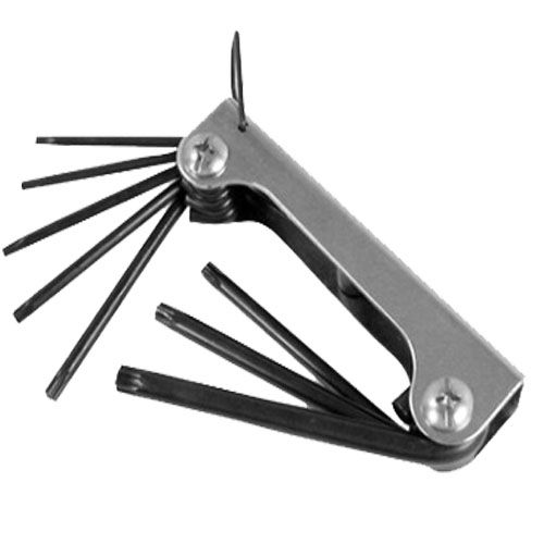 Jogo De Chave Torx Tipo Canivete T9 A T40 Aço Cr-V 8Ji Eda | Shopee Brasil