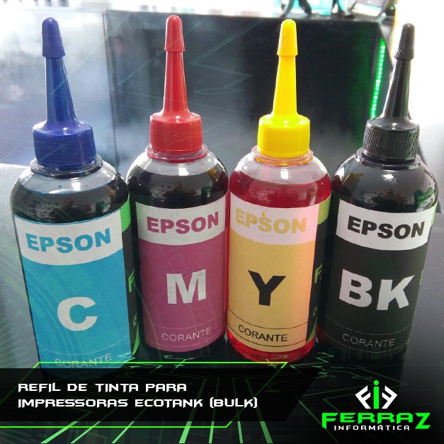 Tinta Compatível Impressora Epson L355 L365 L375 L395 | Shopee Brasil