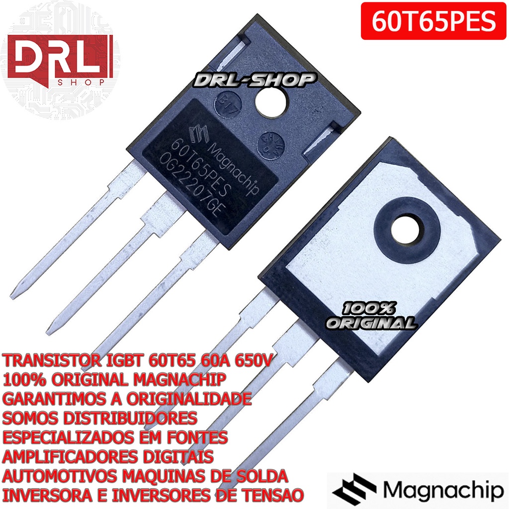 Kit 12 60t65pes = Transistor 60n60 Original Solda inversora | Shopee Brasil