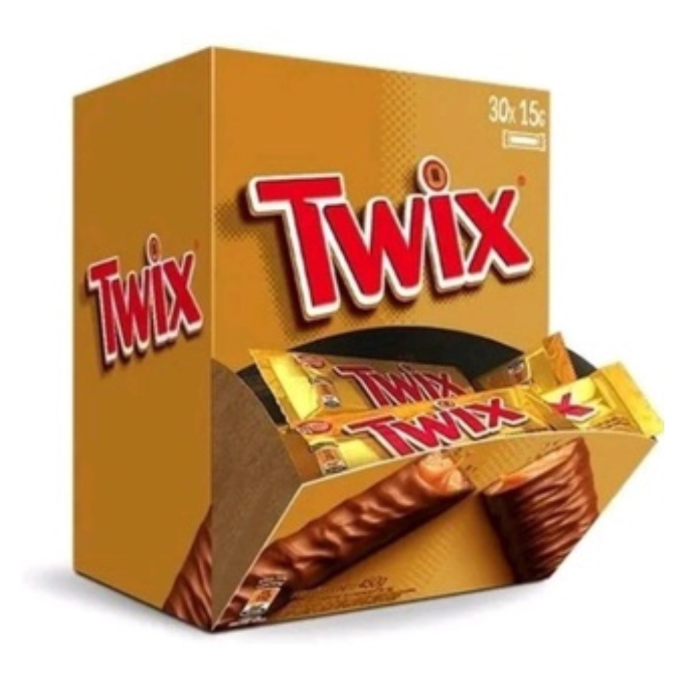 Chocolate Twix caixa 450g com 30 Unidades 15g cada | Shopee Brasil