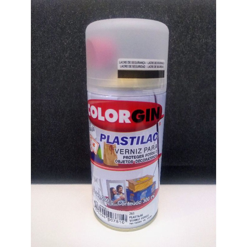 Colorgin Verniz Plastilac Fosco 300ml Incolor | Shopee Brasil