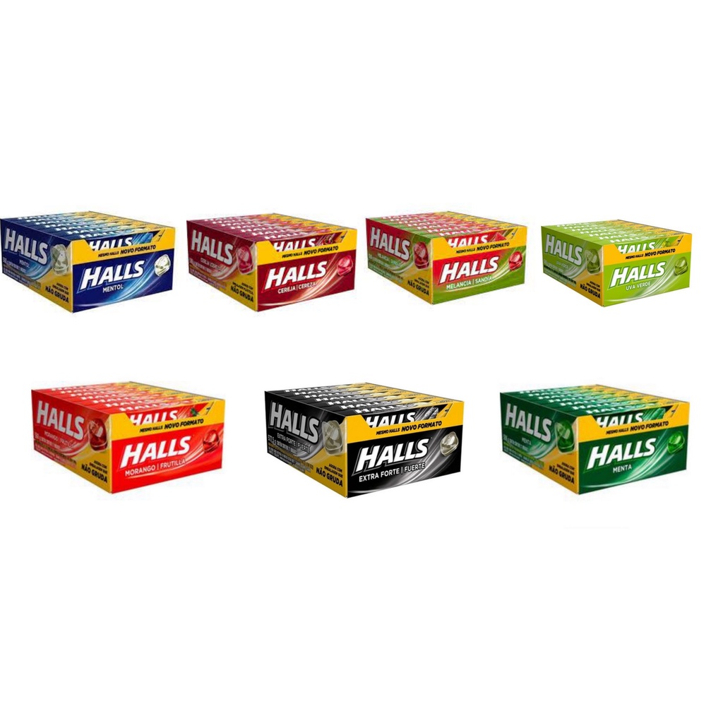 Bala Halls Display 21un - Escolha o Sabor | Shopee Brasil