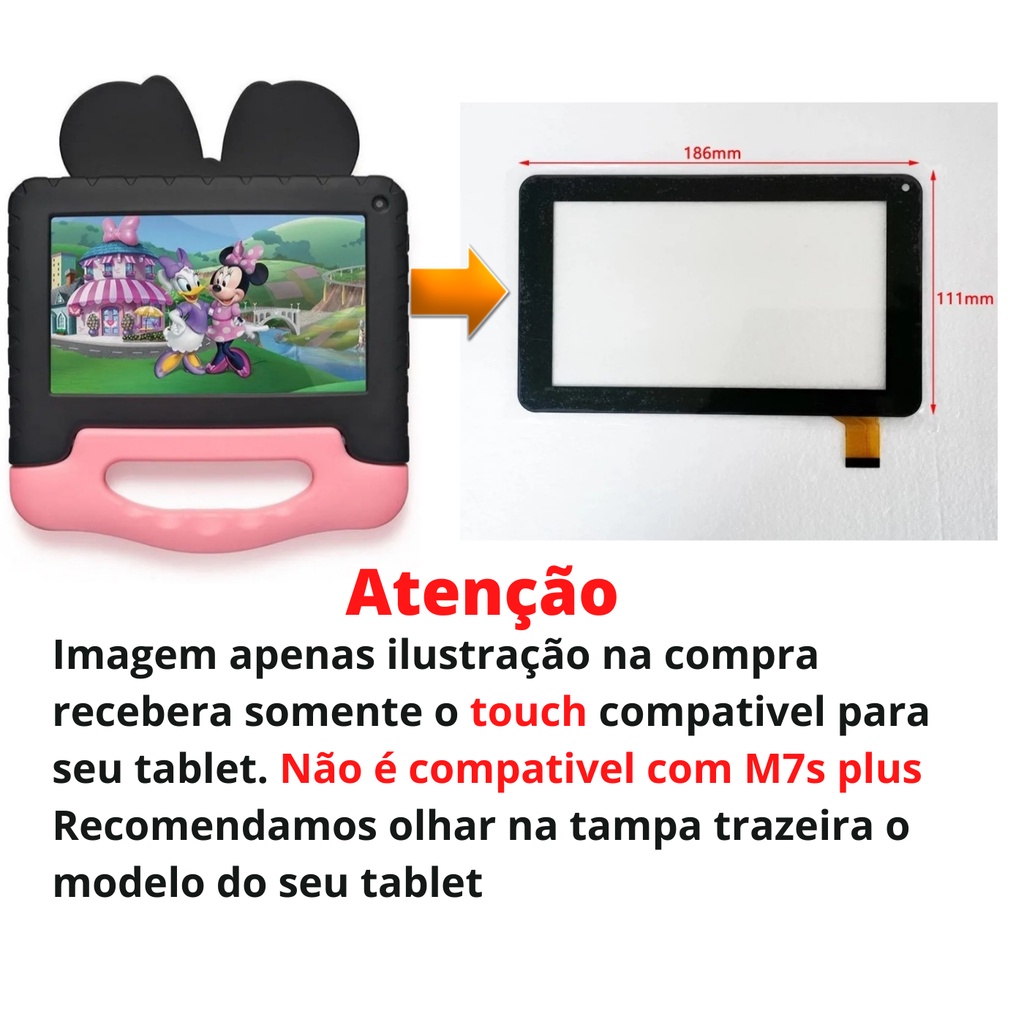 Tela Touch Tablet Multilaser M7s Go Minni Nb340 | Shopee Brasil