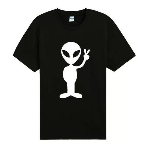 Camiseta Alien Paz Et Alienigena Modelo Novo | Shopee Brasil