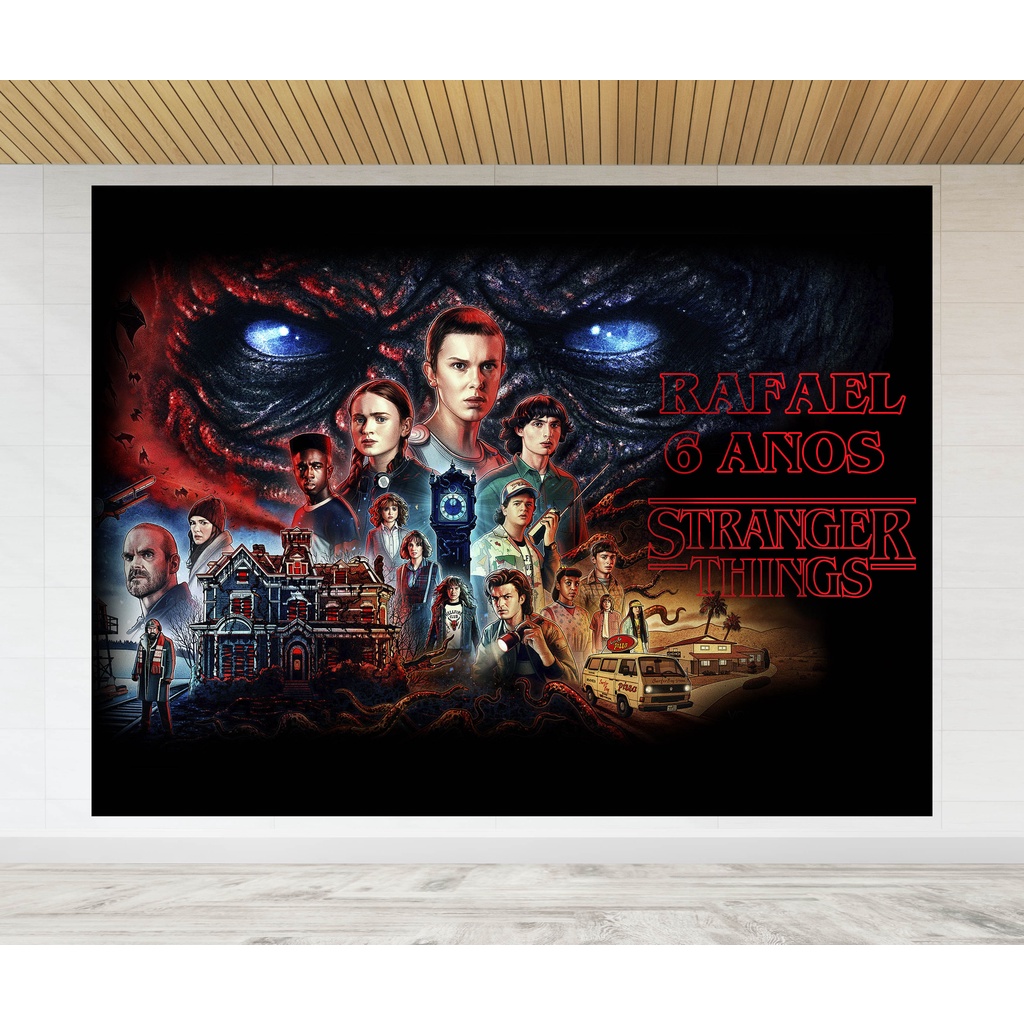 Painel de Festa Stranger Things Personalizado | Shopee Brasil Painel de Festa Stranger Things Personalizado | Shopee Brasil