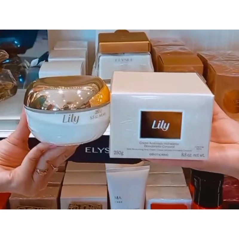 Creme Lily Acetinado Hidratante Desodorante Corporal Lily, 250g ...