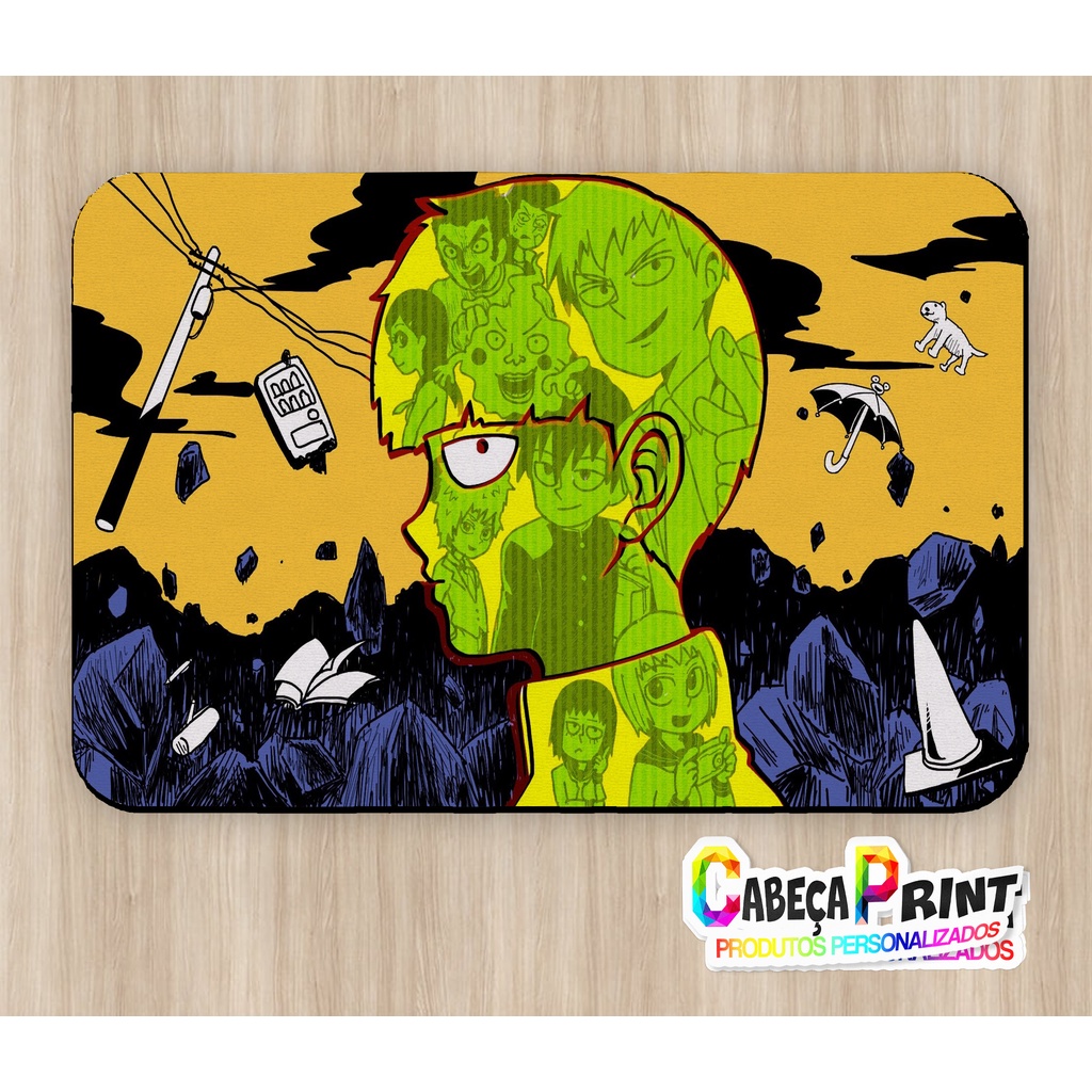 Mouse Pad 20x28 Cm Mob Psycho 100 | Shopee Brasil
