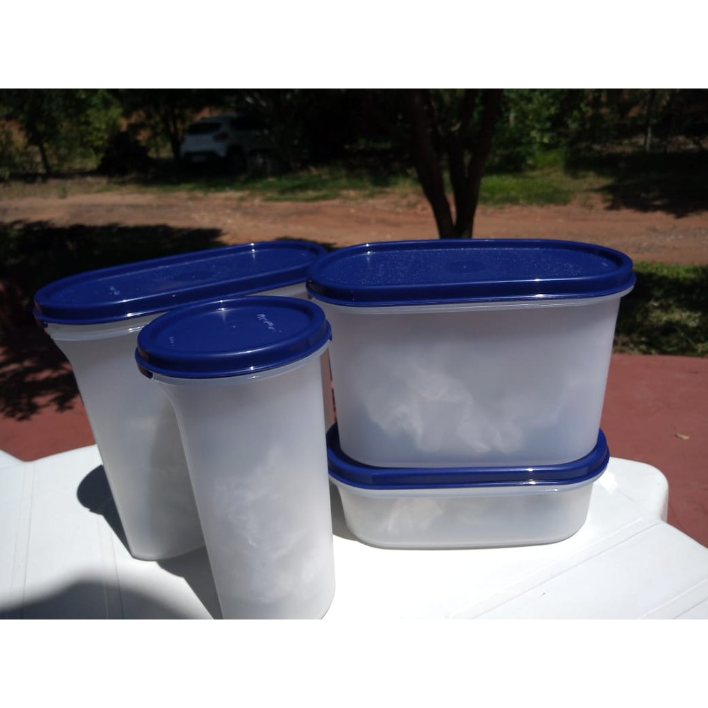 Tupperware Modular Oval 3 peças e Redondo 1 peça | Shopee Brasil