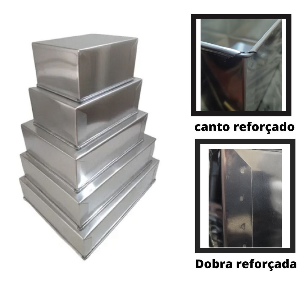 Forma de bolo assadeira alta 10 cm para confeitar | Shopee Brasil