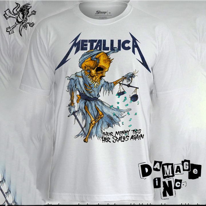 Camiseta Metallica - Justice Scales (Tamanho G) | Shopee Brasil