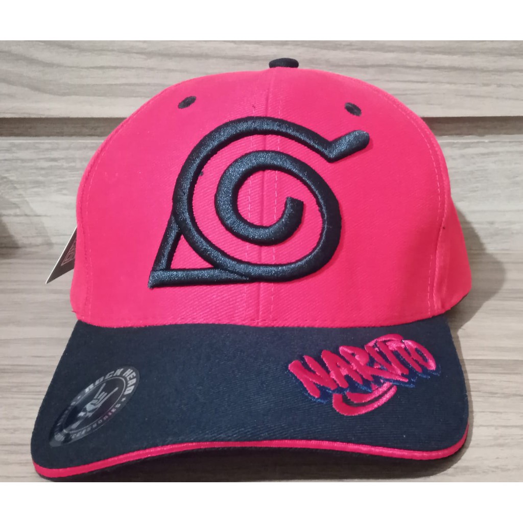 Boné Aba Curvada Anime NARUTO ALDEIA DA FOLHA | Shopee Brasil