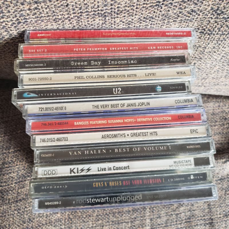 Guns Kiss Van Halen Green Day U2 Bangles Phil Collins Frampton U2 ...