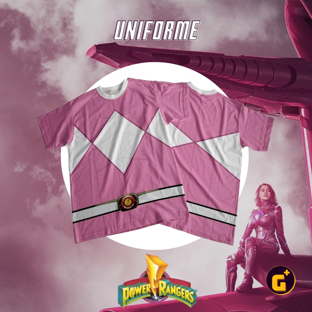 Camiseta/Camisa - Power Ranger Rosa (Dry Fit) | Shopee Brasil
