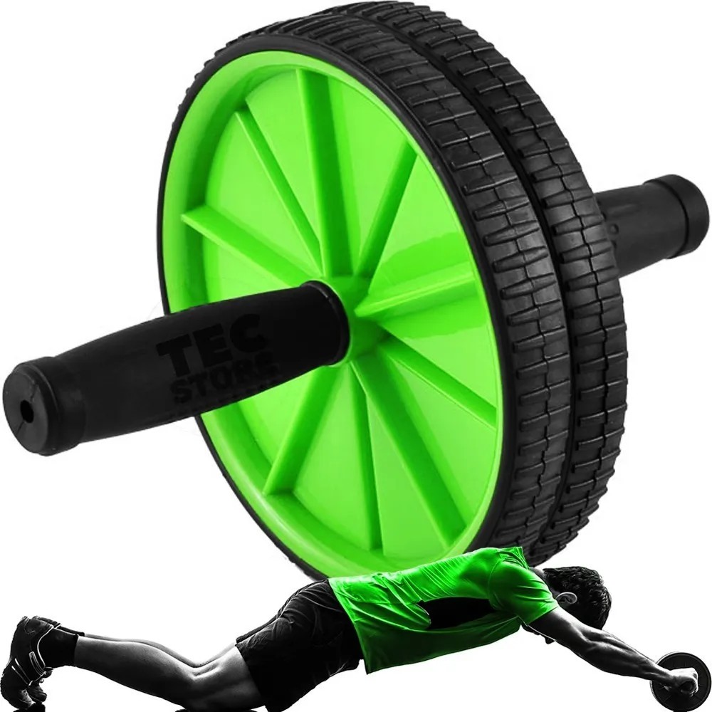 Roda Rolo Abdominal Lombar Exercício Funcional Fitness Wheel | Shopee ...