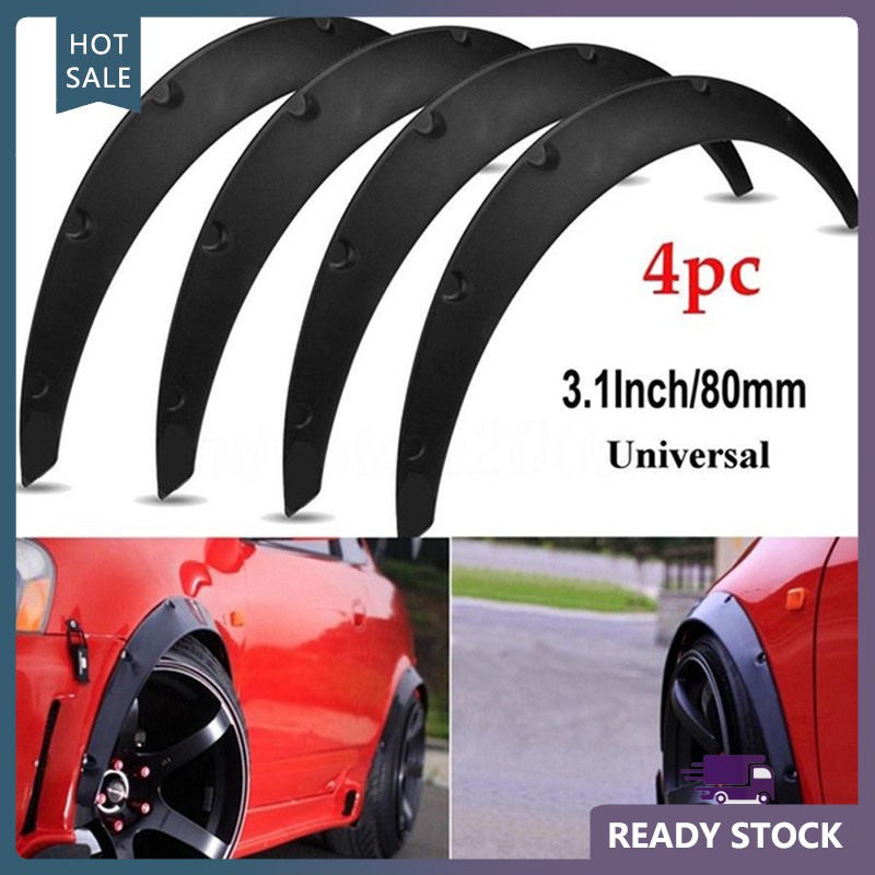 ptcr-4Pcs/Set Universal Flexible Car SUV Off-road Fender Flare Wheel ...