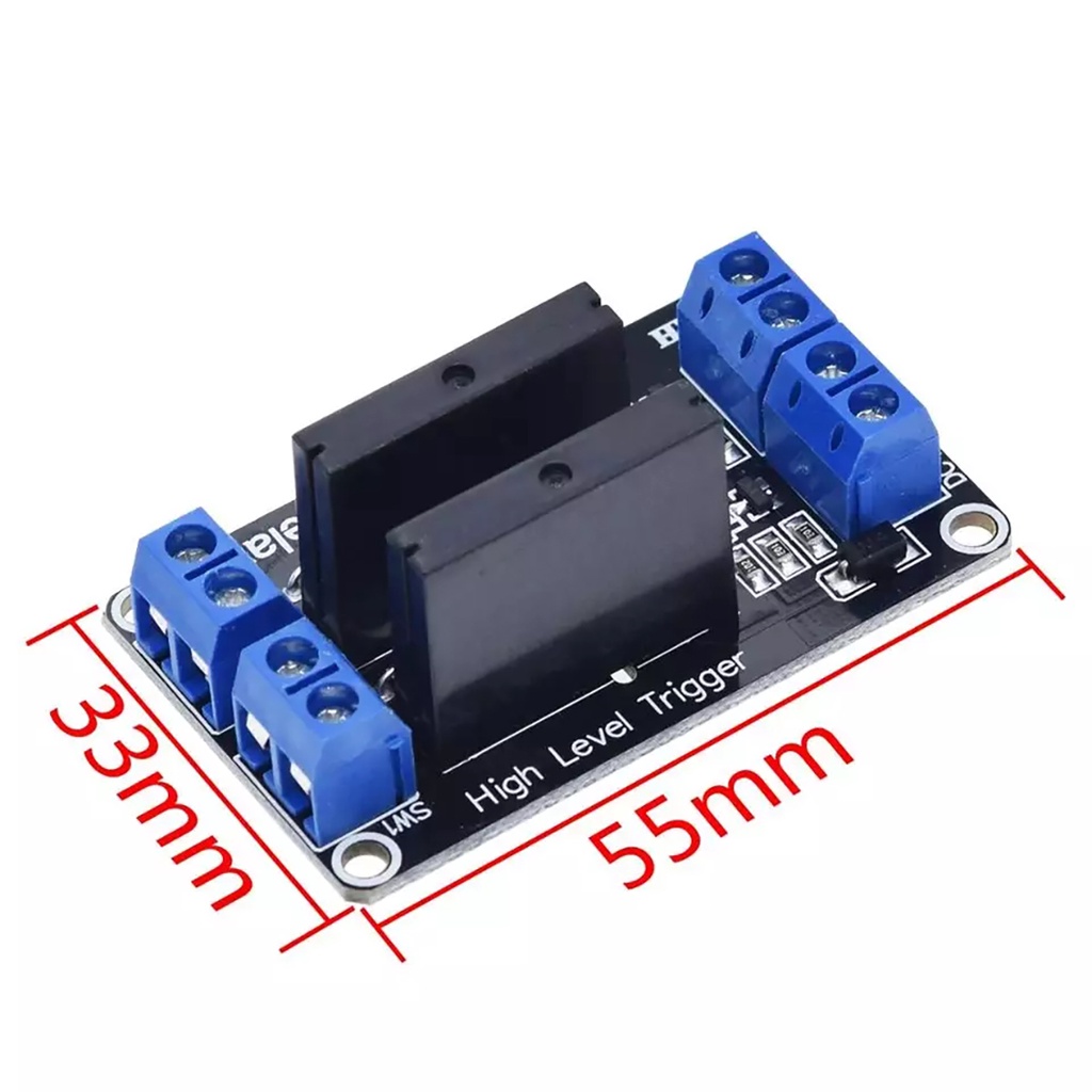Módulo Relé De Estado Sólido Ssr 2 Canais 5v Shopee Brasil