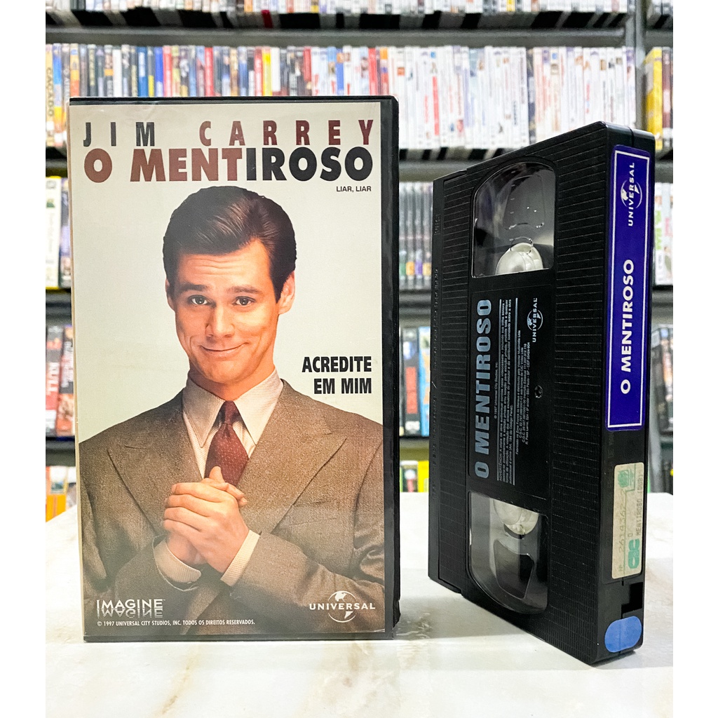 VHS O Mentiroso - DUBLADO Original - Jim Carrey (Fita Filme Comédia ...