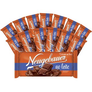 KIT com 5 Barras de Chocolate ao Leite Derrete na Boca Neugebauer 90g cada! | Shopee Brasil