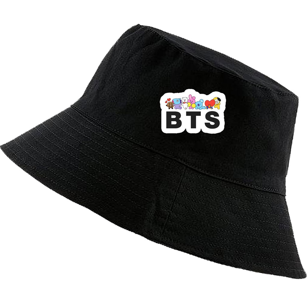 Chapéu bucket hat unissex BTS grupo musical coreano boné | Shopee Brasil