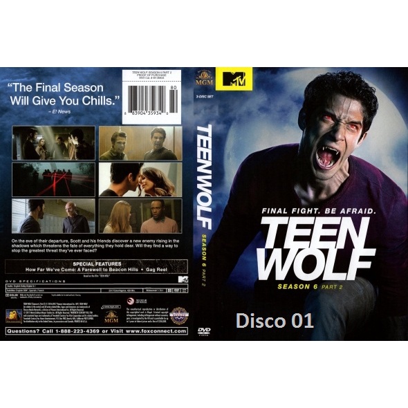Dvd Teen Wolf - 6ª Temporada Completa - Legendado ou Dublado - 03 Discos | Shopee Brasil