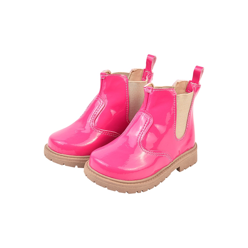 Botinha Infantil Coturno Chelsea Confortável Modinha Tratorado Baixo ...