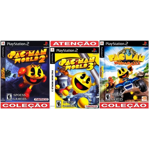 Pac-man Ps2 Coleção (3 Dvds) Patch . | Shopee Brasil