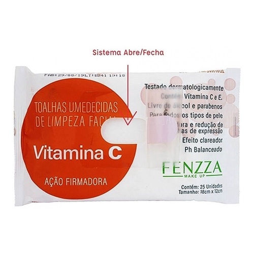 Toalhas Umedecidas Limpeza Vitamina C Fenzza Shopee Brasil