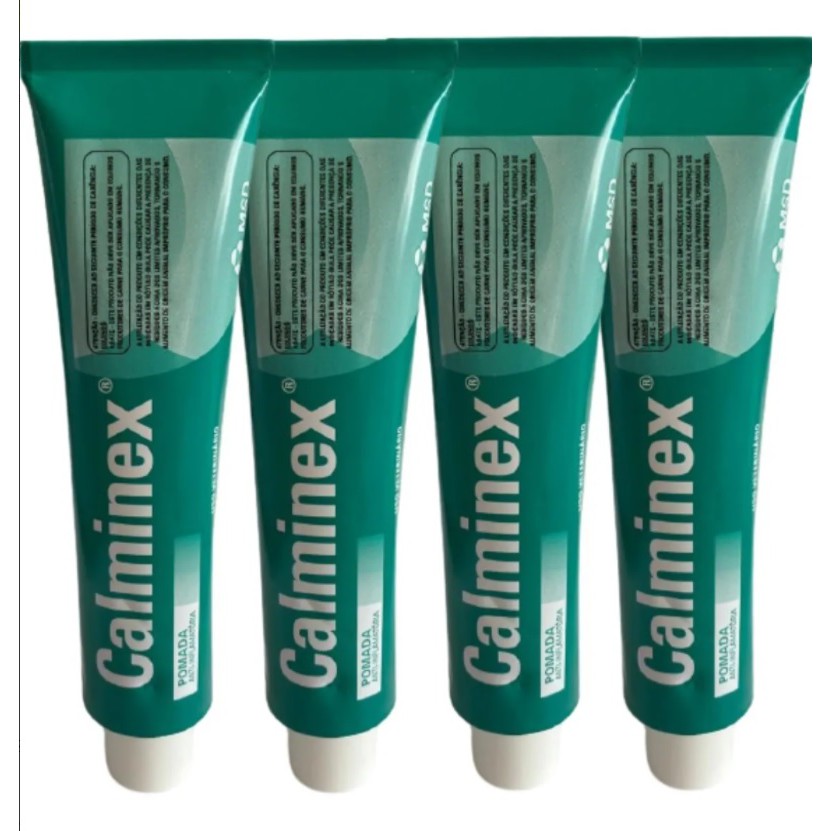 Kit 4 Unidades Pomada Calminex 30gr - Uso Veterinário | Shopee Brasil