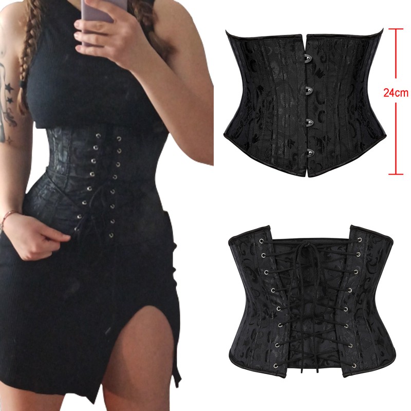 WECHERY 24 Ossos De Aço Cintura Cinzeiro Espartilho Emagrecimento ...