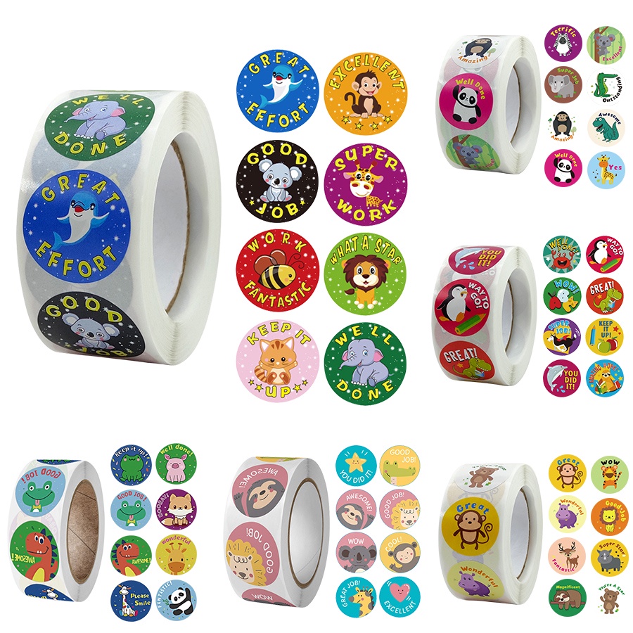 5000 Adesivos PCS/roll Reward Stickers De Recompensa Rótulos De ...