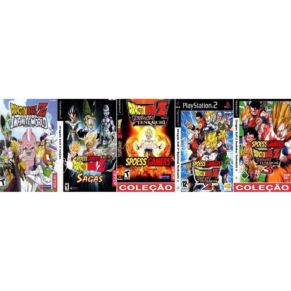 5 JOGOS PS2 DRAGON BALLs kit | Shopee Brasil