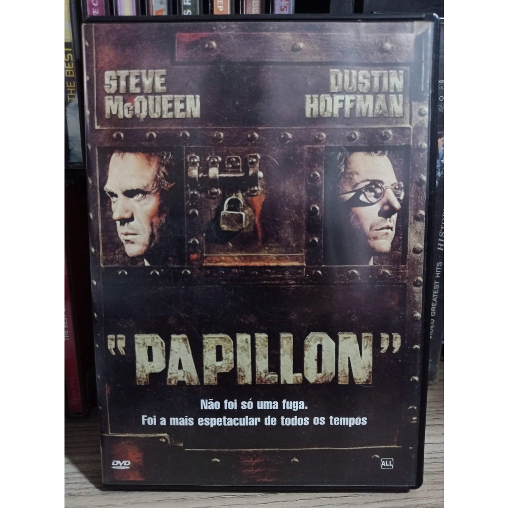 DVD Papillon Steven McQueen Dustin Hoffman | Shopee Brasil