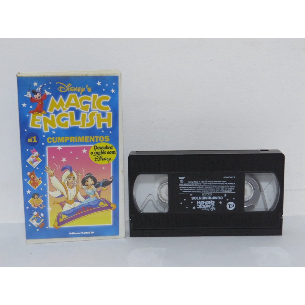 FITA VHS DISNEY MAGIC ENGLISH VOLUME Nº1 - CUMPRIMENTOS | Shopee Brasil