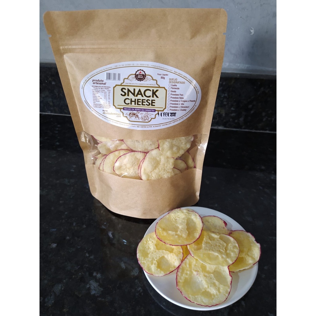 Kit Snacks - LOW CARB Provolone Desidratado (6 Pacotes - Puro) | Shopee ...