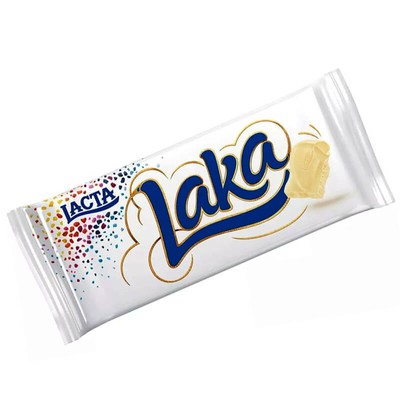 Barra de Chocolate branco Lacta Laka | Shopee Brasil