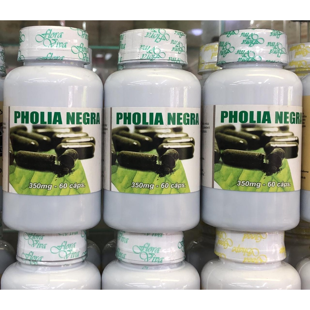Pholia negra 500mg 60 capsulas frasco 1 unidade | Shopee Brasil