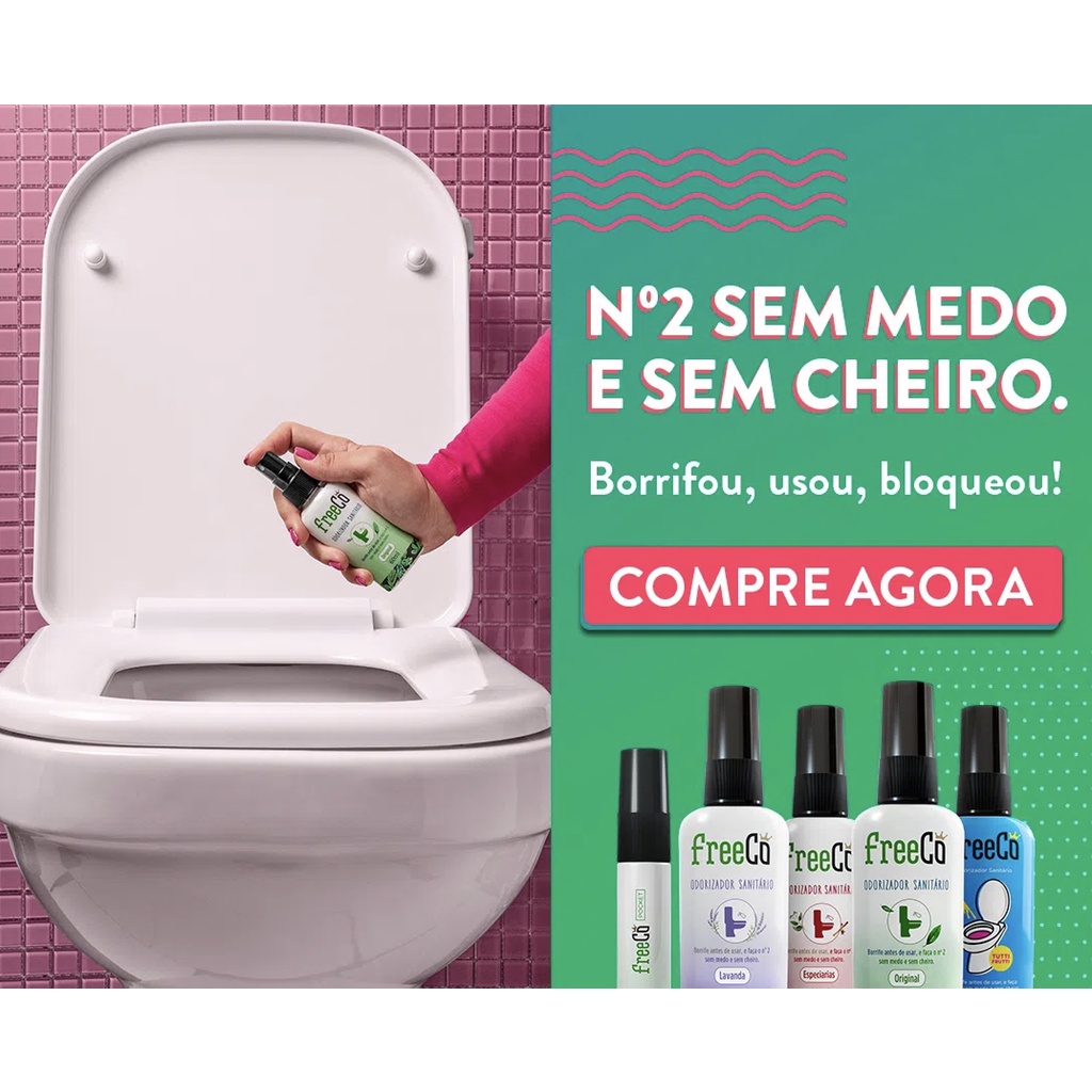 Kit com 4 Freeco Bloqueador De Odores Sanitário - (Quatro frascos ...