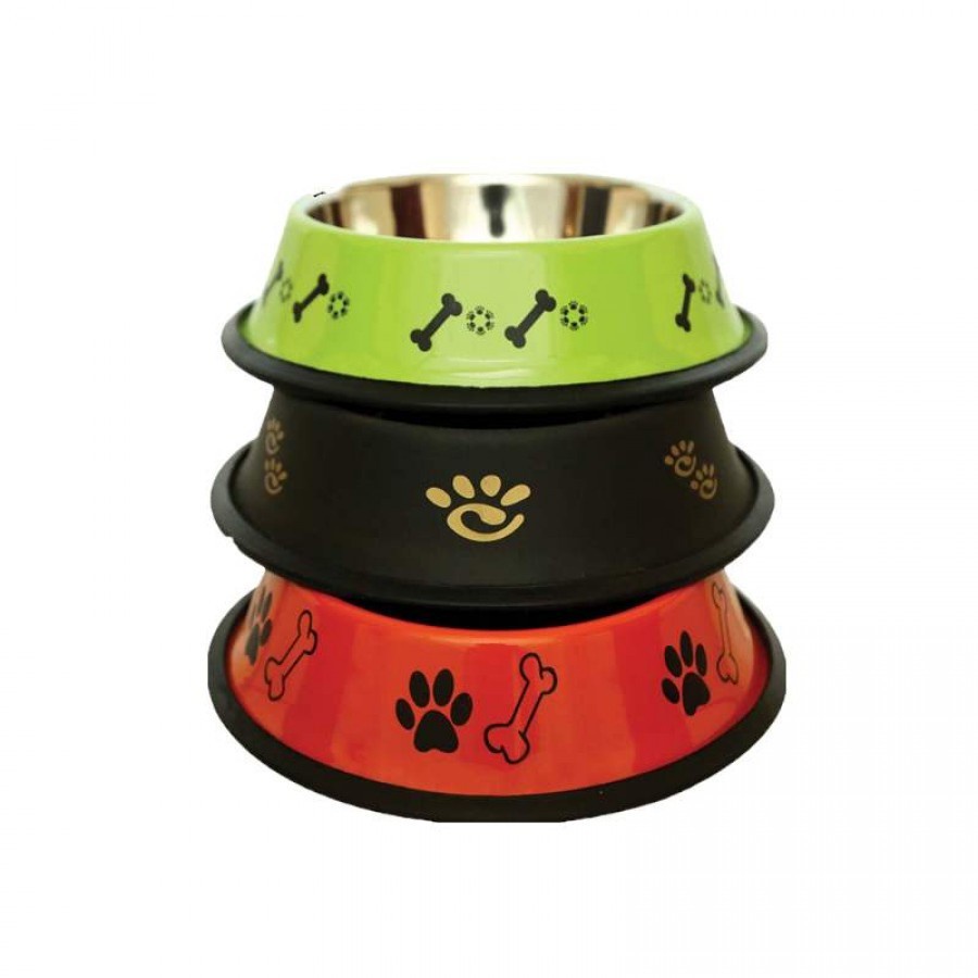 COMEDOURO PET INOX COLORS PANTONE GATOS 240ML | Shopee Brasil