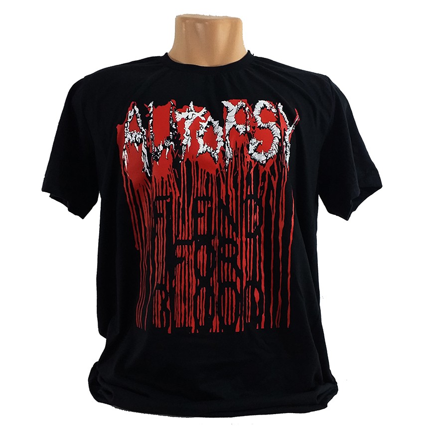 Camiseta Autopsy Fiend For Blood. Banda Autopsy Death Metal | Shopee Brasil