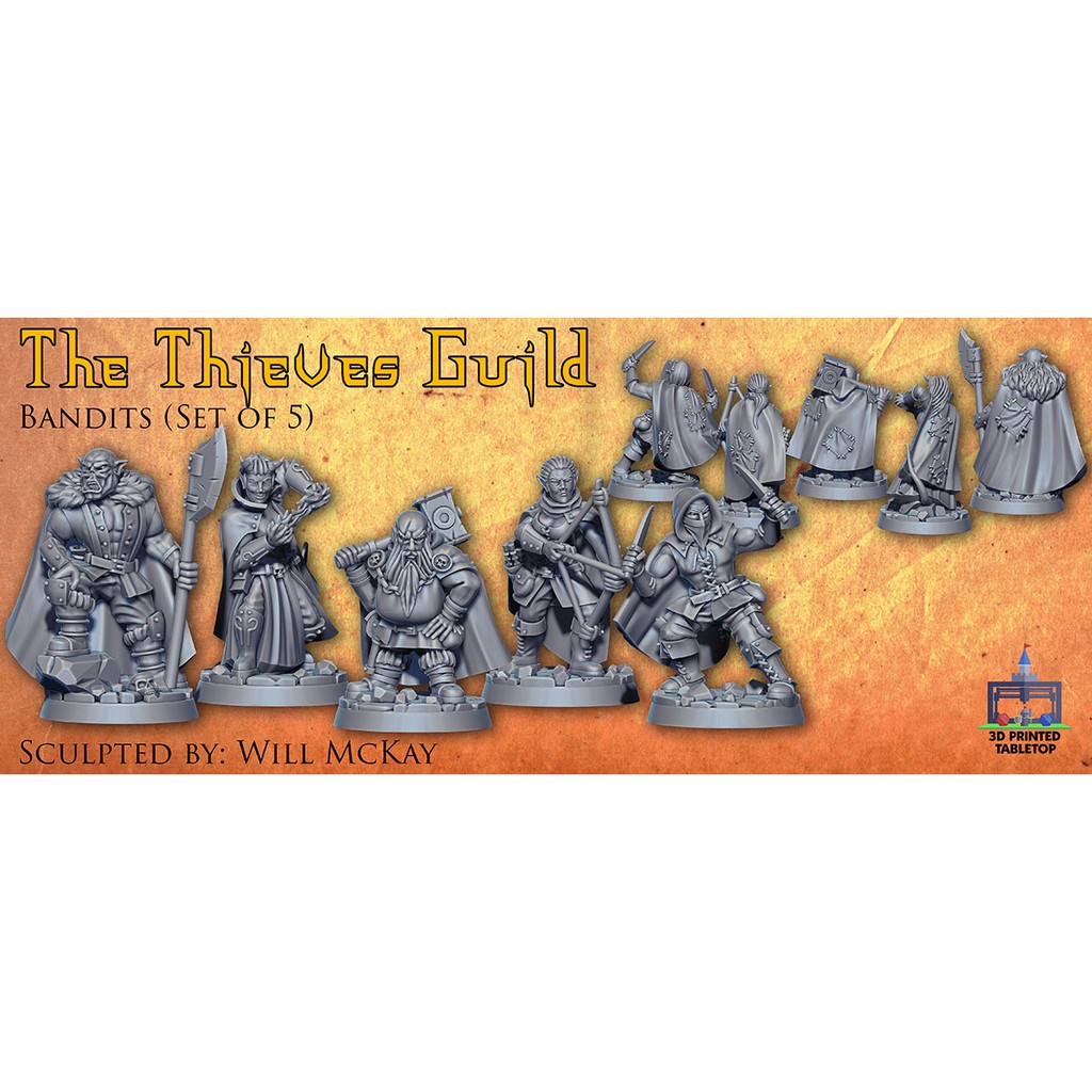 Miniaturas Thieves Guild Rpg Dungeons and Dragons Dnd (05 unidades ...